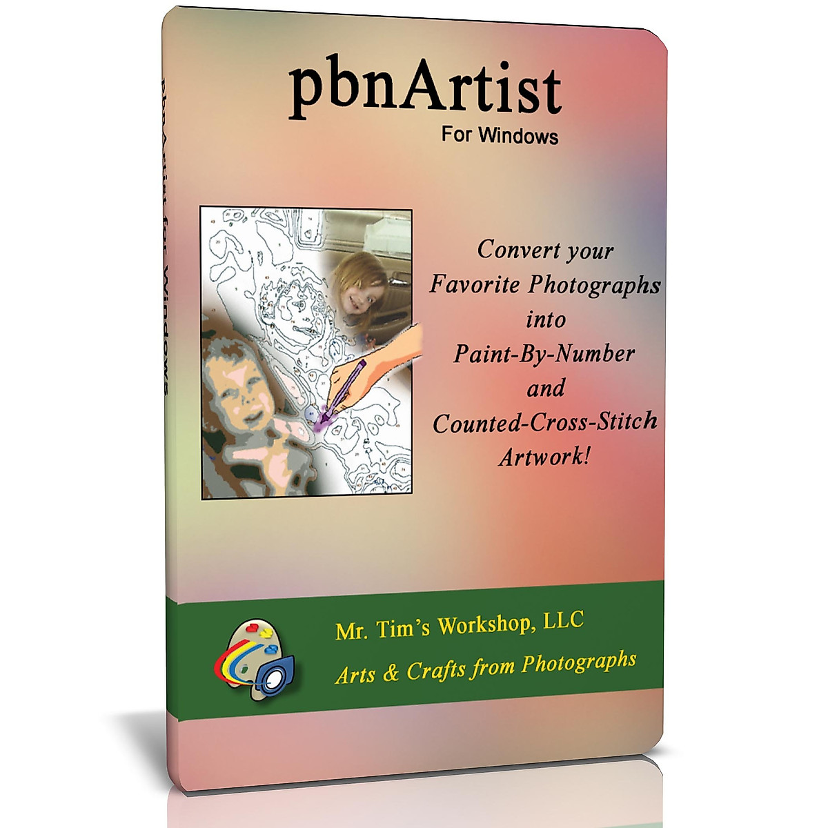 pbnArtist Advanced for Windows - Create Paint By Numbers, Cross Stitch and Coloring Pages from your Favorite Photographs