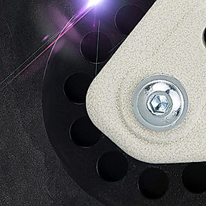 Swivel Castor Wheel Trolley Furniture Caster, Heavy Duty Caster Wheels, 360 Degree Swivel Castors, White Nylon Material, for Furniture Workbench Welding Table, Workbench Caster, 4 Pieces Castor Wheel