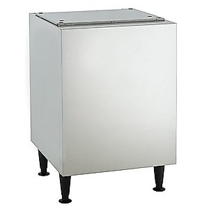 Scotsman HST21B-A 21.5" x 23.75" Stationary Equipment Stand wih Enclosed Base (for HID525 & HID540 Ice Maker Dispensers), Stainless Steel