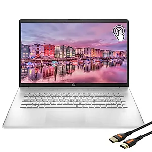 HP Laptops 17 inch Touchscreen 2023| Windows11| AMD Ryzen5 7530U Beat i7-1165G7| Wireless Wi-Fi6| USB C| Widescreen| Numeric Keyboard| Webcam| HDMI Cable (32GB RAM | 1TB PCIe SSD)