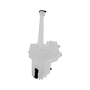 Evan-Fischer Washer Reservoir Windshield Expansion Tank w/Washer Pump and Fluid Level Sensor Port Without Cap compatible with Vehicles Without Rear Wiper