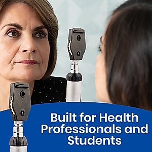 Zyrev 2 in 1 Otoscope Oph Set - Perfect for Nursing & Medical Students with Carry Case, Sight Chart & Replacement Ear Speculums