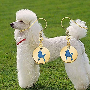 LBSBO Sigma Gamma Rho Inspired Jewelry Pretty Poodle Earrings 1922 Sorority Paraphernalia Gift (Poodle Earrings)