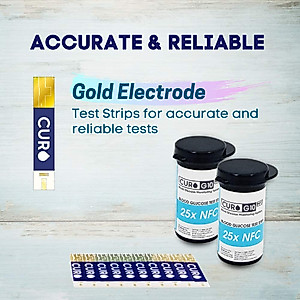 CURO G10 Glucose Test Strips : Included Total Glucose Test Strips 100 Qty (Device NOT Included)