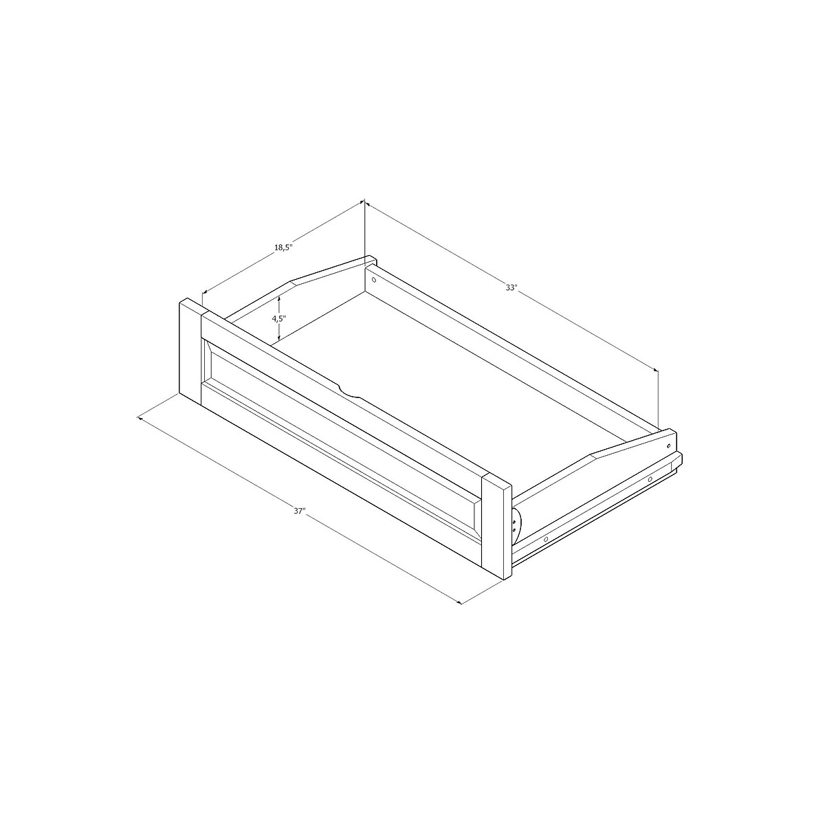 Kodiak Furniture Phoenix Frame with Suede Fabric Mattress in Blue/Butternut