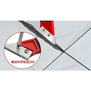 Cleaning Tile Grout Removal Tool, Saw Angle Grout Scraper, Utility Knife Set, 2 Knives And 5 Blades Replacement Blades For Tile Cleaning