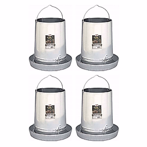 Little Giant 30-Pound Floor Space Saving Hanging Metal Poultry Feeder (4 Pack)