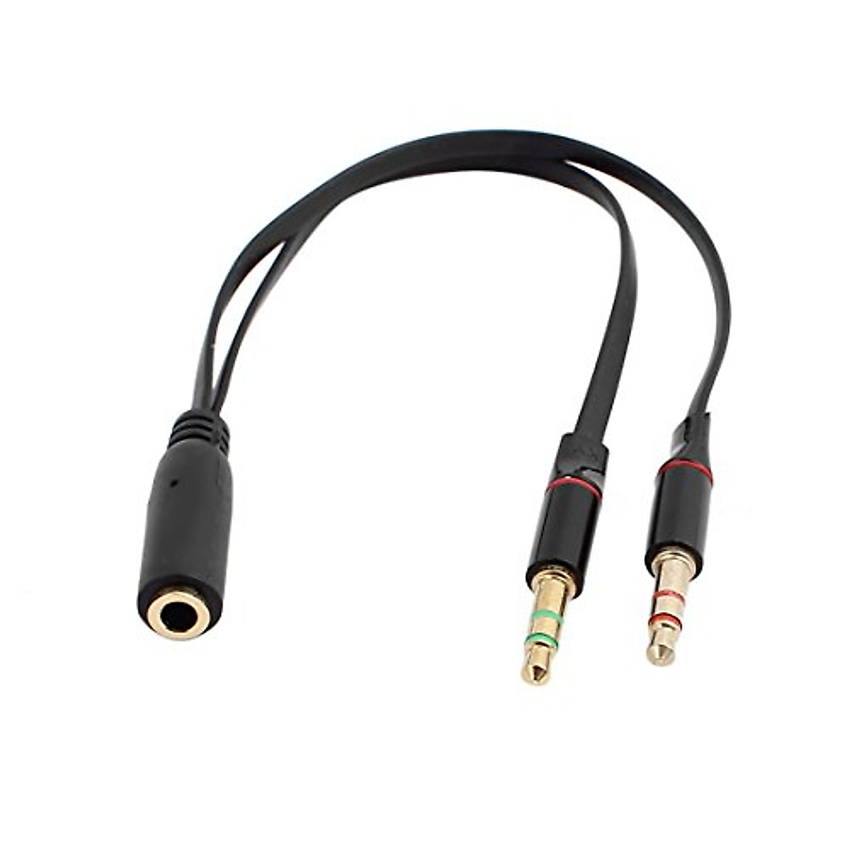 Aexit Headphone Splitter Audio & Video Accessories for Computer 3.5mm Female to 2 Dual 3.5mm Male Headphone Mic Audio Y Splitter Cable Smartphone Headset to Connectors & Adapters PC Adapter