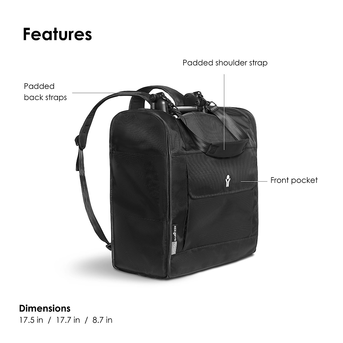 BABYZEN YOYO Backpack - Protects Stroller During Travel - Folds for Easy Storage - Fits YOYO and YOYO Connect