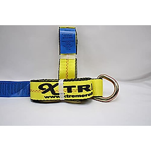 Xtreme (Pack of 10) 2" X 8 Ft Lasso Strap with D Ring Auto Tie Down