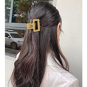 Elegance 11 designs Hair Clip, 4pcs Nonslip Large Claw Clips For Women Thin Hair, 90's Strong Hold Hair Clips For Thick Hair