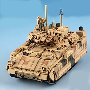 US M2A3 BUSKIII Bradley Infantry Fighting Vehicle Sand Livery 1/72 ABS Tank Pre-Built Model
