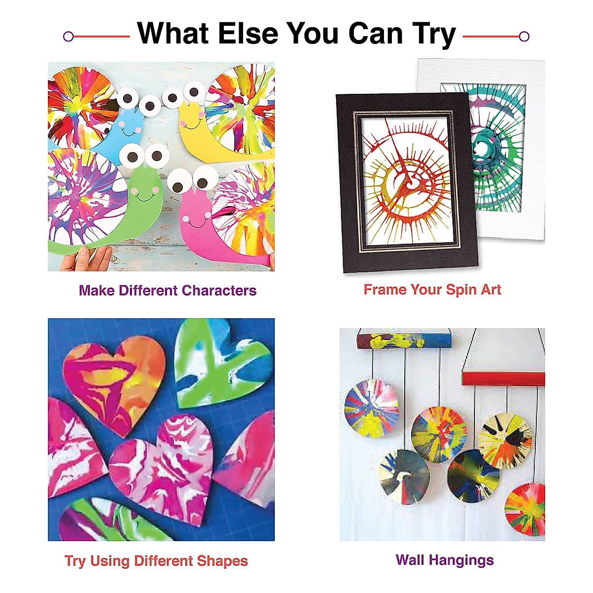 ButterflyEdufields 2in1 Spin Art Machine & Drawing Robot, DIY Spin & Paint Art Craft Kit,STEM Construction Activity Toys for Kids 6+ Years Boys Girls, Best Gift for Kids