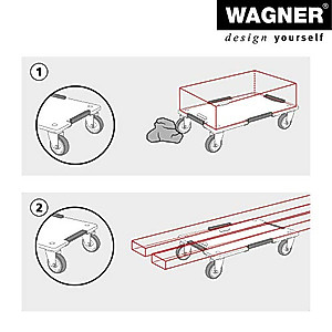 WAGNER, Brown/Silver, (L) 80 x (B) 60 x (H) 13,5 cm