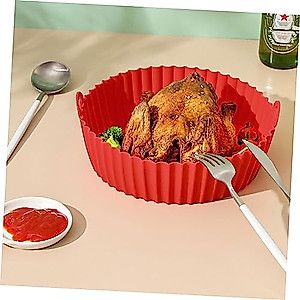 UPKOCH 8 Pcs air fryer pan oven basket air fryer Air Fryer Silicone Basket air fryer liner silicone baking mat accessories for air fryer large basket rubber Silica gel lift non stick