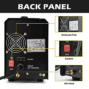 HZXVOGEN MIG Welder 110V/220V 250Amp Dual Voltage Aluminum 4 IN 1 Welding Machine IGBT Lift Tig Gas Gasless Stick Arc MMA Welding Machine No Gas Self- shielded Home Use Factory Machine (MIG250DP)