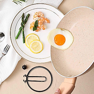 4 Pack Stainless Steel Eggs Maker Non Stick Round Egg Cooker for Cooking Cooking Rings Shaper for Frying Pancake Sandwiches Metal Handle Household Kitchen Breakfast Tool Egg Shaper