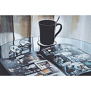 Pro Safe Glass 24" Round Tempered Gray Glass Table Top - 1/4" Thick with Flat Polish Edge