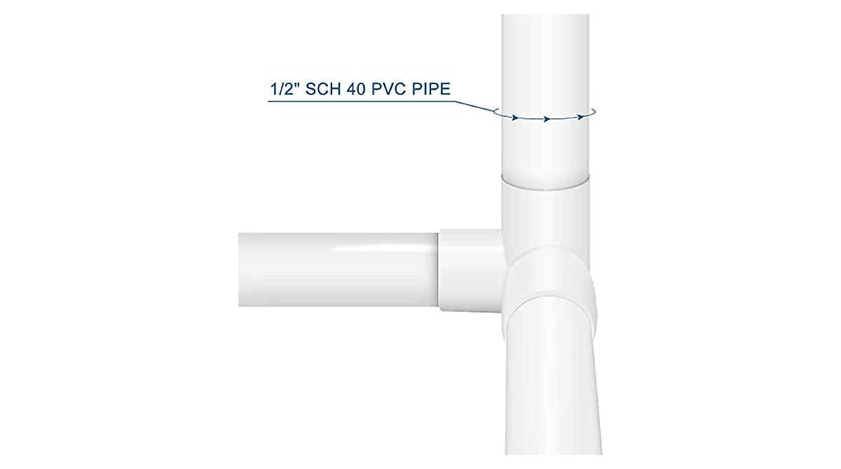 MAXSELL 24 Pack 1/2" PVC Corner Cross Elbow Fitting