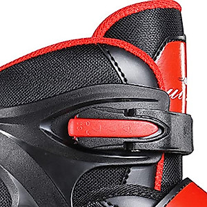 4 Colors Adjustable Light up Full Protection Roller Skates for Girls Boys Tennagers (Blue, M) Medium