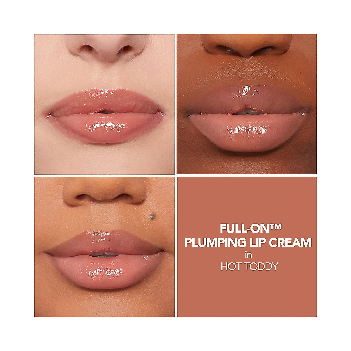 Buxom Full-On Plumping Lip Cream, Lip Plumper Gloss, Enhancing Tinted Lip Plumper, Moisturizing Lip Gloss with Peptides and Vitamin E, Cruelty Free