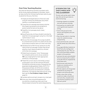 100 Task Cards: Text Evidence: Reproducible Mini-Passages With Key Questions to Boost Reading Comprehension Skills