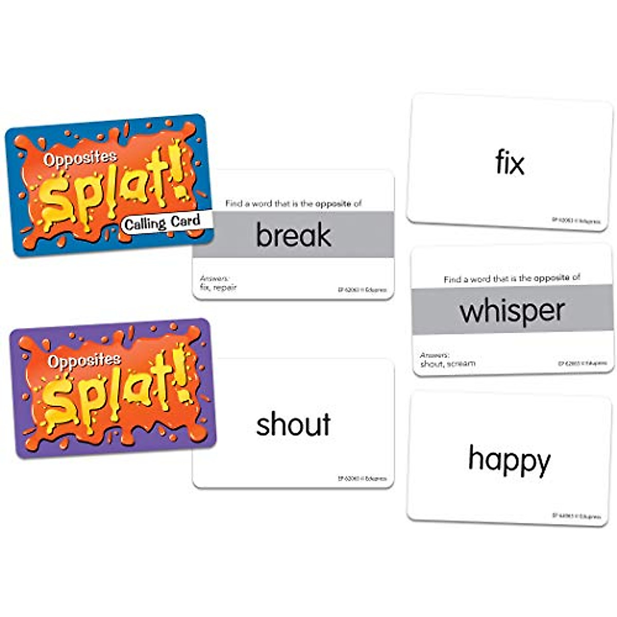 Teacher Created Resources Opposites Splat Game