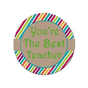 You are The Best Teacher Sticker,2 Inch Teacher Appreciation Thank You Sticker Labels for Envelope Seals & Gift Bags(500PCS/ROLL)