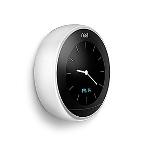 Google Nest Learning Thermostat - Programmable Smart Thermostat for Home - 3rd Generation Nest Thermostat - Compatible with Alexa - White (Renewed)