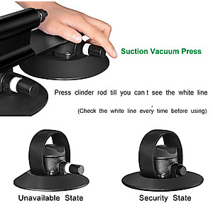 ROCKBROS Suction Cup Bike Rack for Car Roof Top Sucker Bike Rack Quick Release Aluminium Alloy Bike Carrier with Sucker for 2 Bikes