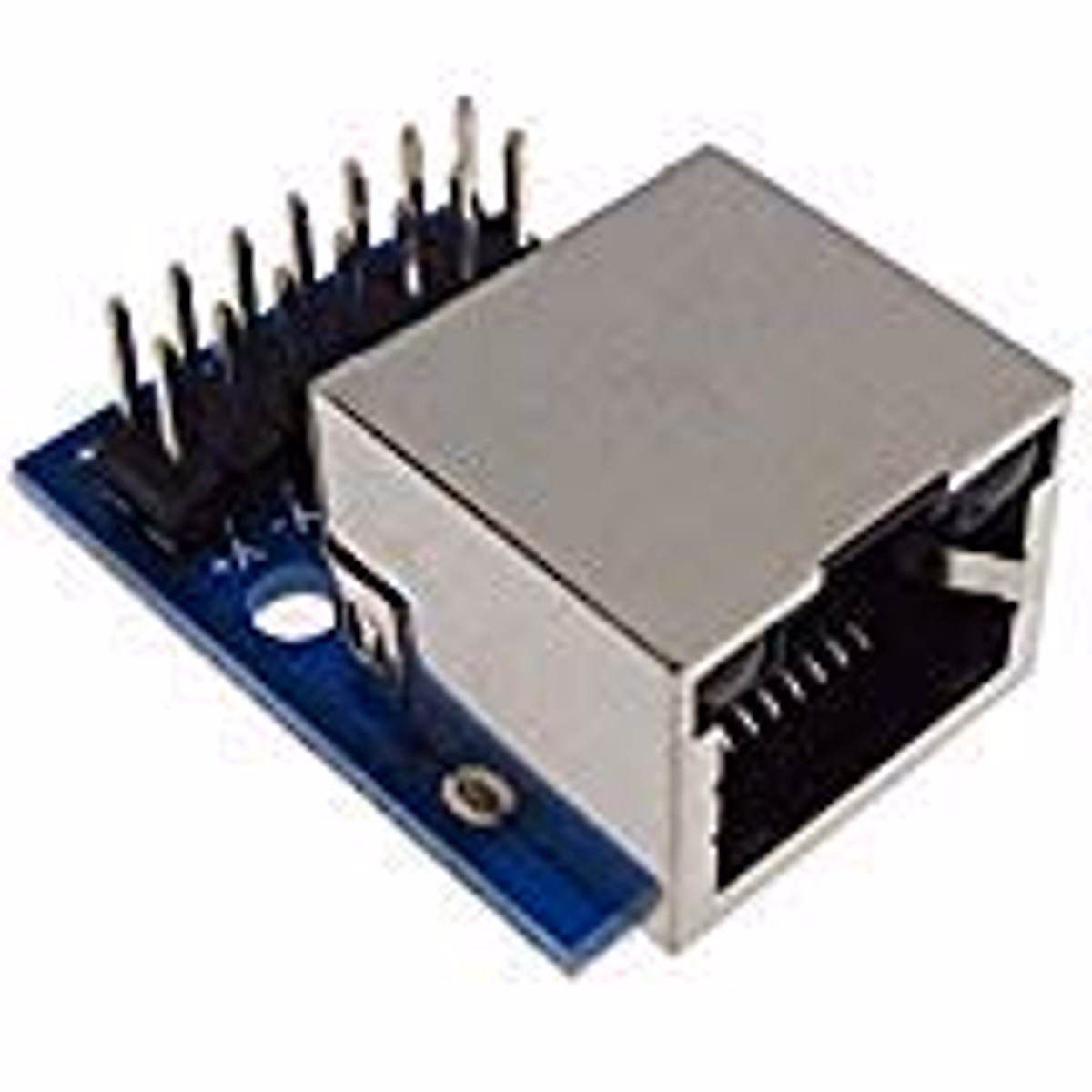 RJ45 Ethernet Connector Breakout Board w/LED 0.1" (2.54mm) Male Header