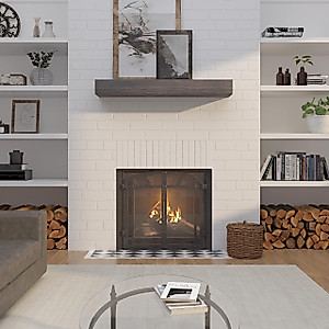 Pearl Mantels ARYB72NCL Non-Combustible Mantel Shelf, Little River, 72" L x 9" D x 5" H, for use Indoors and Out, This Mantel can take The Heat