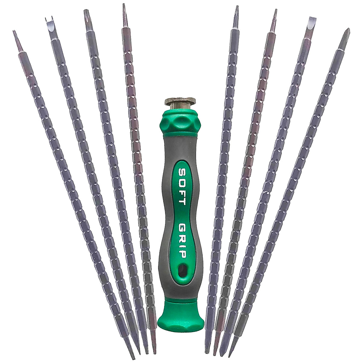 Professional Micro precision screwdriver set, 14-position adjustable shank, ultra slim tip, ergonomic grip, 16 in 1, chrome vanadium steel, for general repair, PC, laptop, tablet, phone, game consol