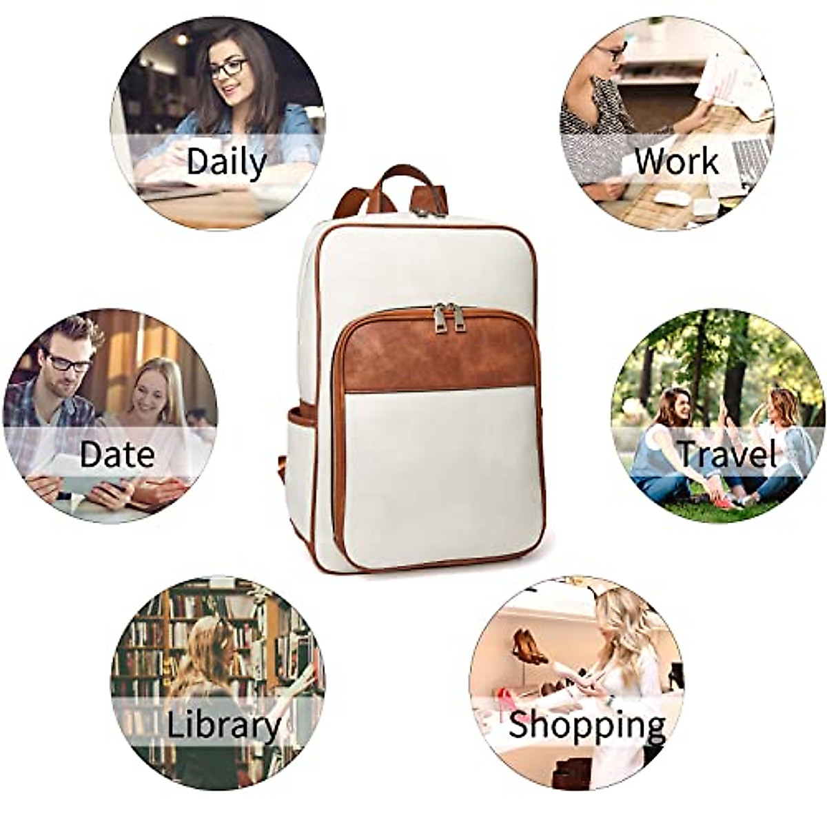 Shop Telena Leather Laptop Backpack for Women - Business, College