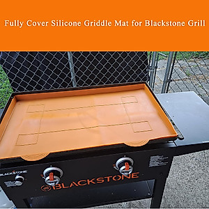 28" Food Grade Silicone Griddle Mat for Blackstone Accessories, Heavy Duty 2.2 LB Grill Mat, Reusable Griddle Cover for Blackstone Protect Your Griddle from Insects Rust (NOT for Pro & XL Series)