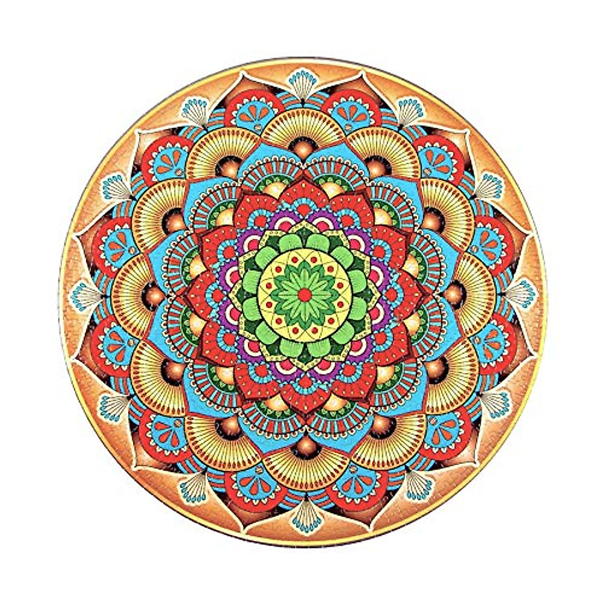 Jigsaw Puzzle 1000 Pieces for Adults. Colorful Round Mandala