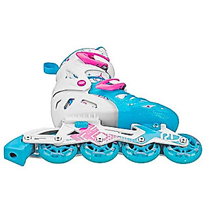 Roller Derby Girls Tracer Adjustable Inline Skates (Blue, Medium (2-5))