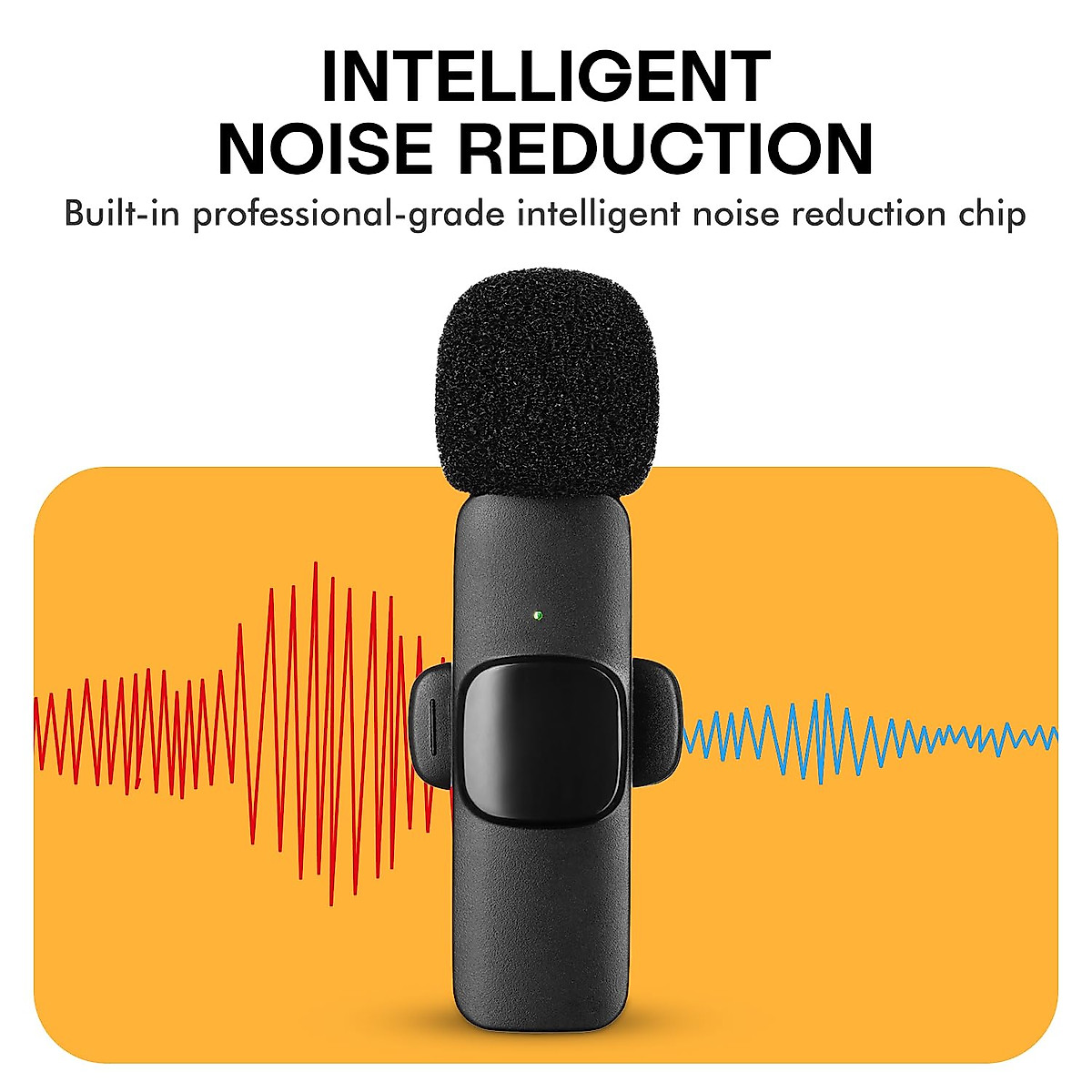 Internet Revolution Wireless Microphone for iPhone | Studio-Quality Mic for Vlogging, Podcasting, and More | Bluetooth Lavalier Mic 2 Pack | Mini Mics for YouTube Sensation | Wireless iPhone Mic