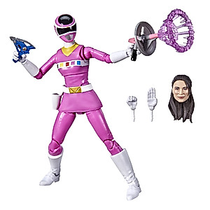 Power Rangers Lightning Collection in Space Pink Ranger 6-Inch Premium Collectible Action Figure Toy with Accessories, Kids Ages 4 and Up