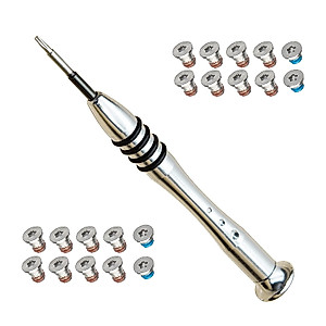 HXHLWN 2 Sets (20) Repair Replacement Screw + 1 Piece of 5 Cents Screwdriver Set Compatible unibody MacBook Retina is Suitable for The A1425 A1502 A1398 13 inches 15 inches Bottom Box