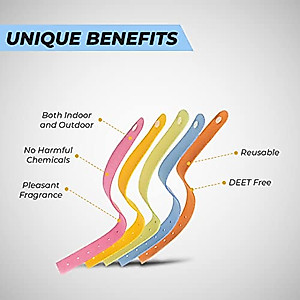 RiptGear Mosquito Bracelets - 15 Pack of Mosquito Bracelets for Kids and Adults, Insect Bracelet, Citronella Wristband - DEET Free Mosquito Wristbands, Camping Accessories
