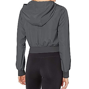 Soffe Womens Plus Size Squad ¼ Zip Hood, Gunmetal, 2X