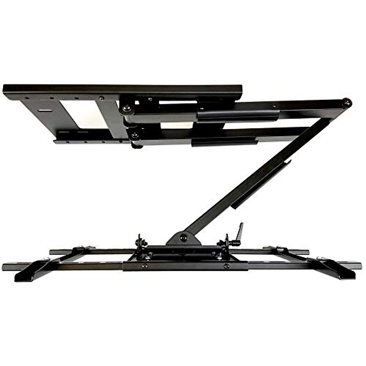 Wall Mount World - TV Wall Mount Bracket with 40 Inch Extension 90 Degree Swivel Left and Right 15 Degrees Adjustable Tilt fits 55 inch QLED OLED LCD TVs with VESA 300x200mm Hole Patterns