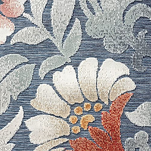 Water Resistant Modern 2x3 Indoor Outdoor Patio Rug | Floral, Small Outdoor Rugs for Patios, Deck, Porch, Entryway | Outside Area Rug | 1'11'' x 3'