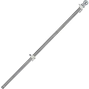 COCONUT Flag Pole, 5FT Flag Pole for House - Residential or Commercial Metal Flagpole for Garden Yard Porch Truck Boat (No Bracket)
