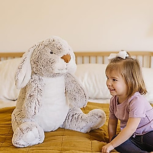 Melissa & Doug Jumbo Burrow Bunny Lop-Eared Rabbit Stuffed Plush Animal (21 Inches Tall)