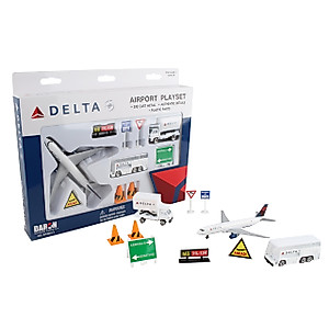 Daron Delta Airlines 12 Piece Playset (Color of the content may Vary)