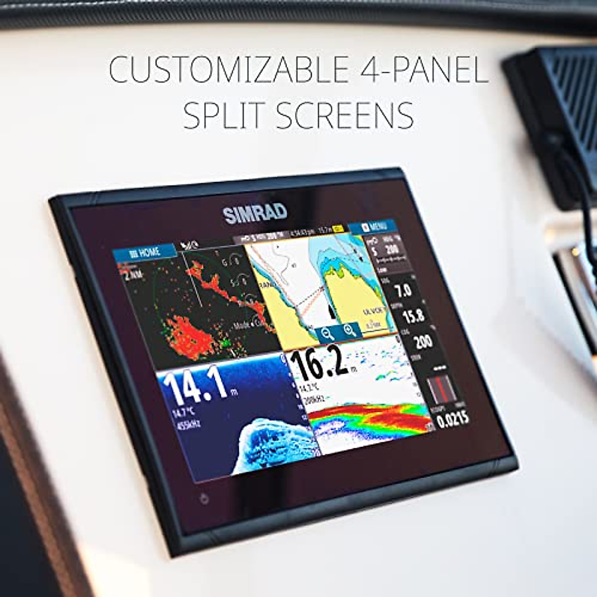 Simrad GO9 XSE - 9-inch Chartplotter with Active Imaging 3-in-1 Transducer, C-MAP DISCOVER Chart Card