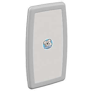 KoalaKare White Granite Vertical Surface-Mounted Baby Changing Station -Table