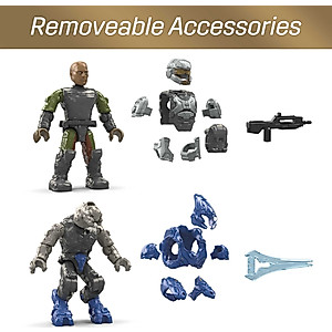 MEGA Halo Toy Building Sets, Ghost of Requiem with 135 Pieces, 4 Micro Action Figures and Accessories, for Collectors